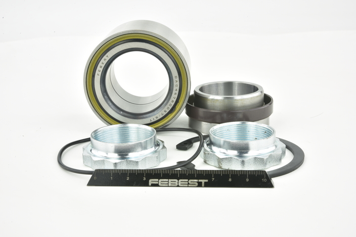DAC46780057-KIT FEBEST Wheel bearing kit Rear Axle, with ABS sensor ...