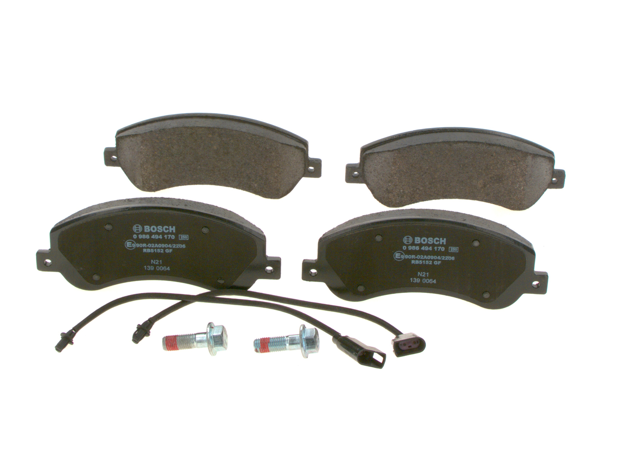 2H0 698 151 A BOSCH, BREMBO Bremsbelagsatz, Zubehörsatz ...
