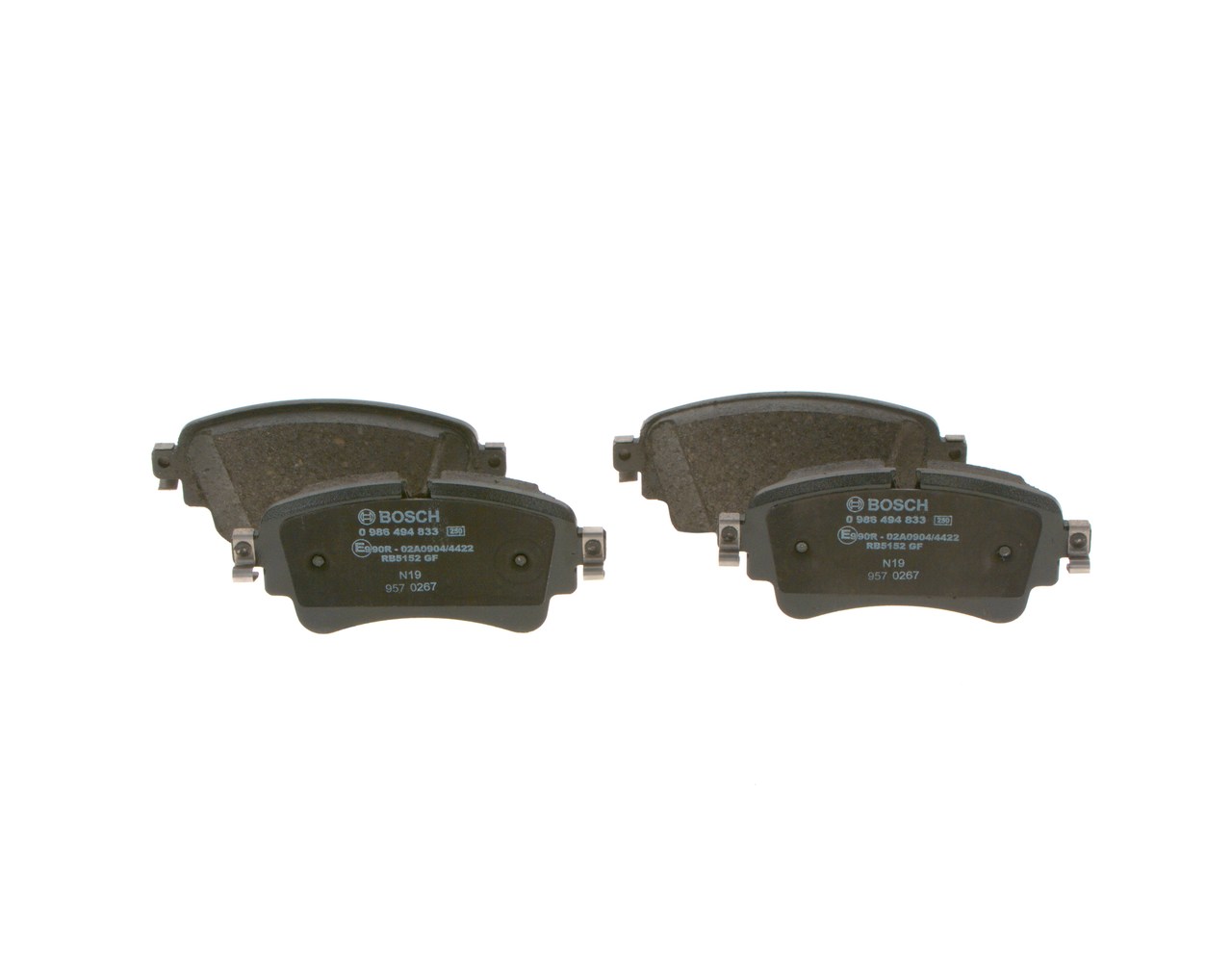 8W0 698 451 BJ BOSCH, TRW Bremsbelagsatz, Zubehörsatz ...