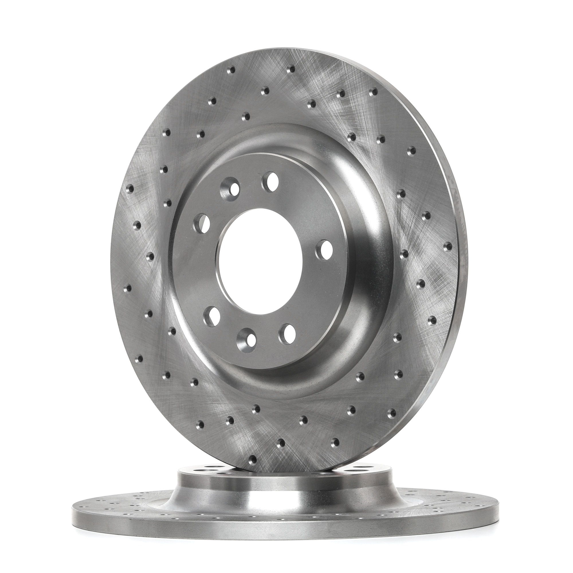 Brake Disc RIDEX Perforated, Solid 82B2787 AUTODOC
