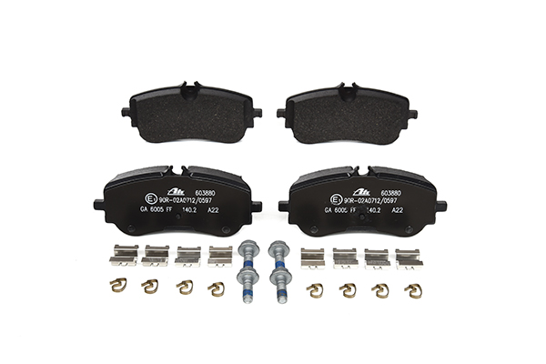 2H6 698 451 A BREMBO, A.B.S. Brake pad set, Accessory kit, Disc brake ...
