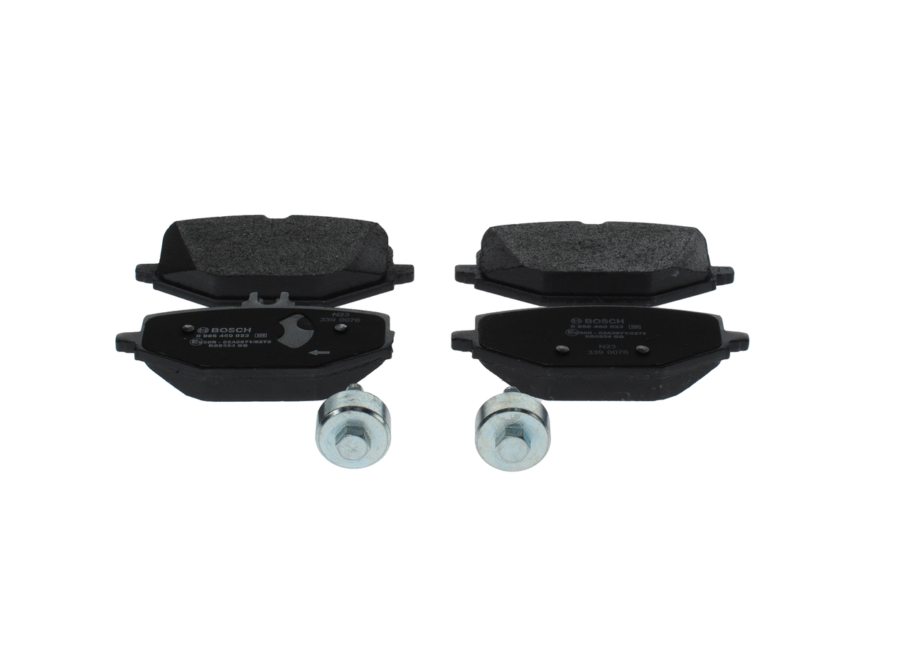 0 986 460 023 BOSCH BP2736 Brake pad set Low-Metallic suitable for ...