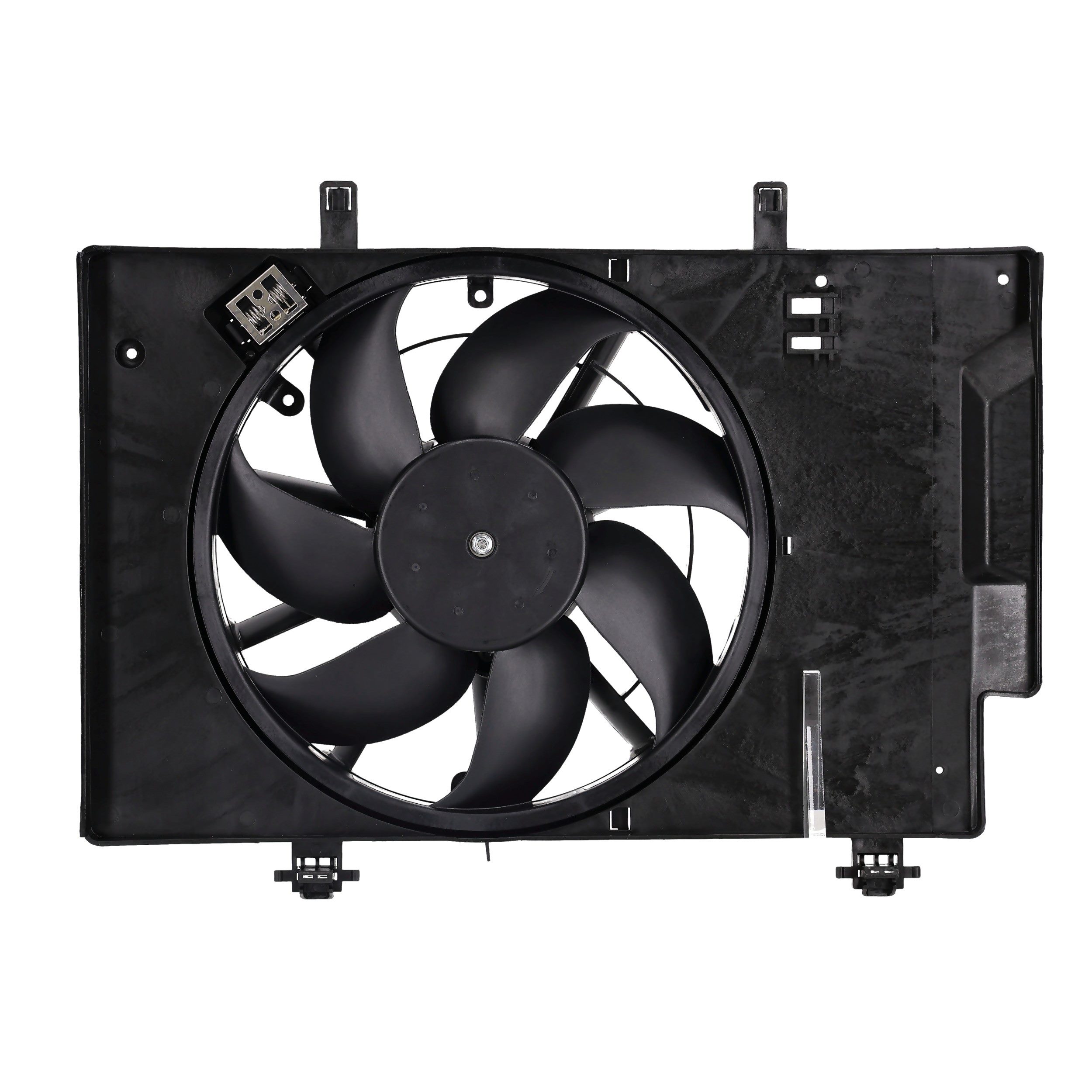 850295 NISSENS Fan, radiator Ø: 345 mm, 12V, with radiator fan shroud ...