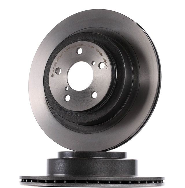 Brake Disc BREMBO COATED DISC LINE Internally Vented, Coated 09B04111 ...