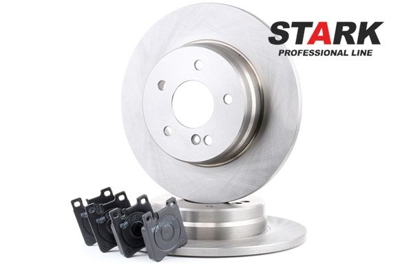 Bremsscheiben und -beläge passend für Mercedes S210 E 240 2.4 (210.261 ...
